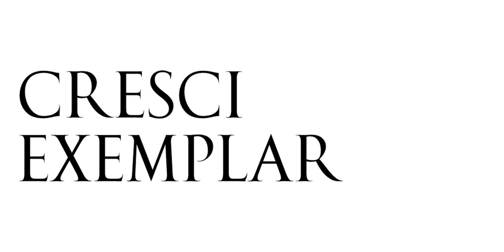 Cresci Exemplar in use - Fonts In Use