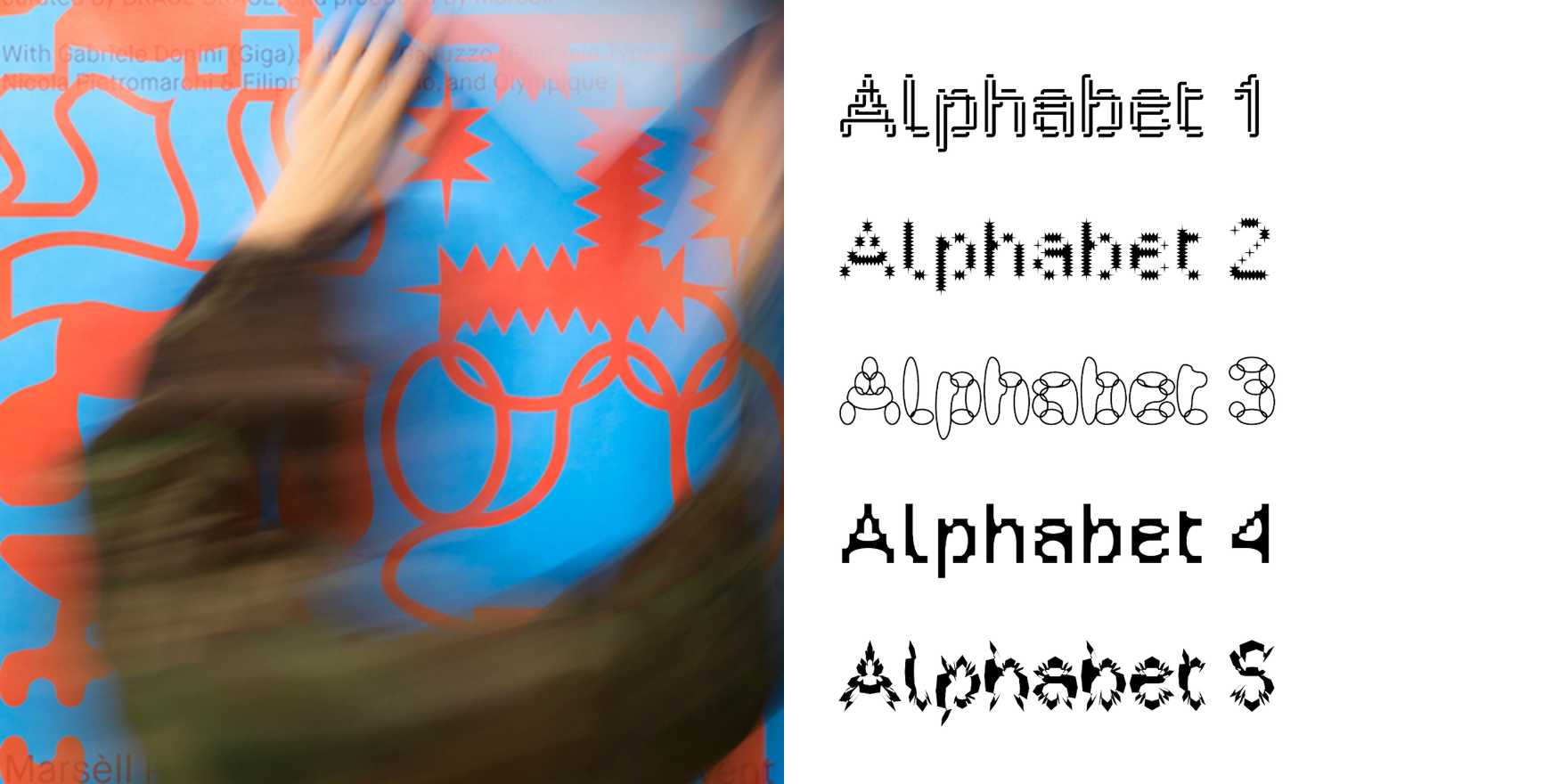 A is A is A exhibition at Marsèll Paradise - Fonts In Use