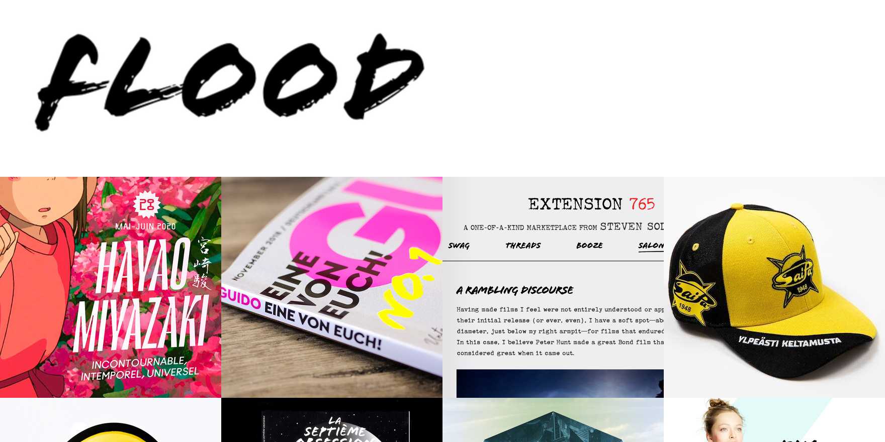 Flood in use - Fonts In Use