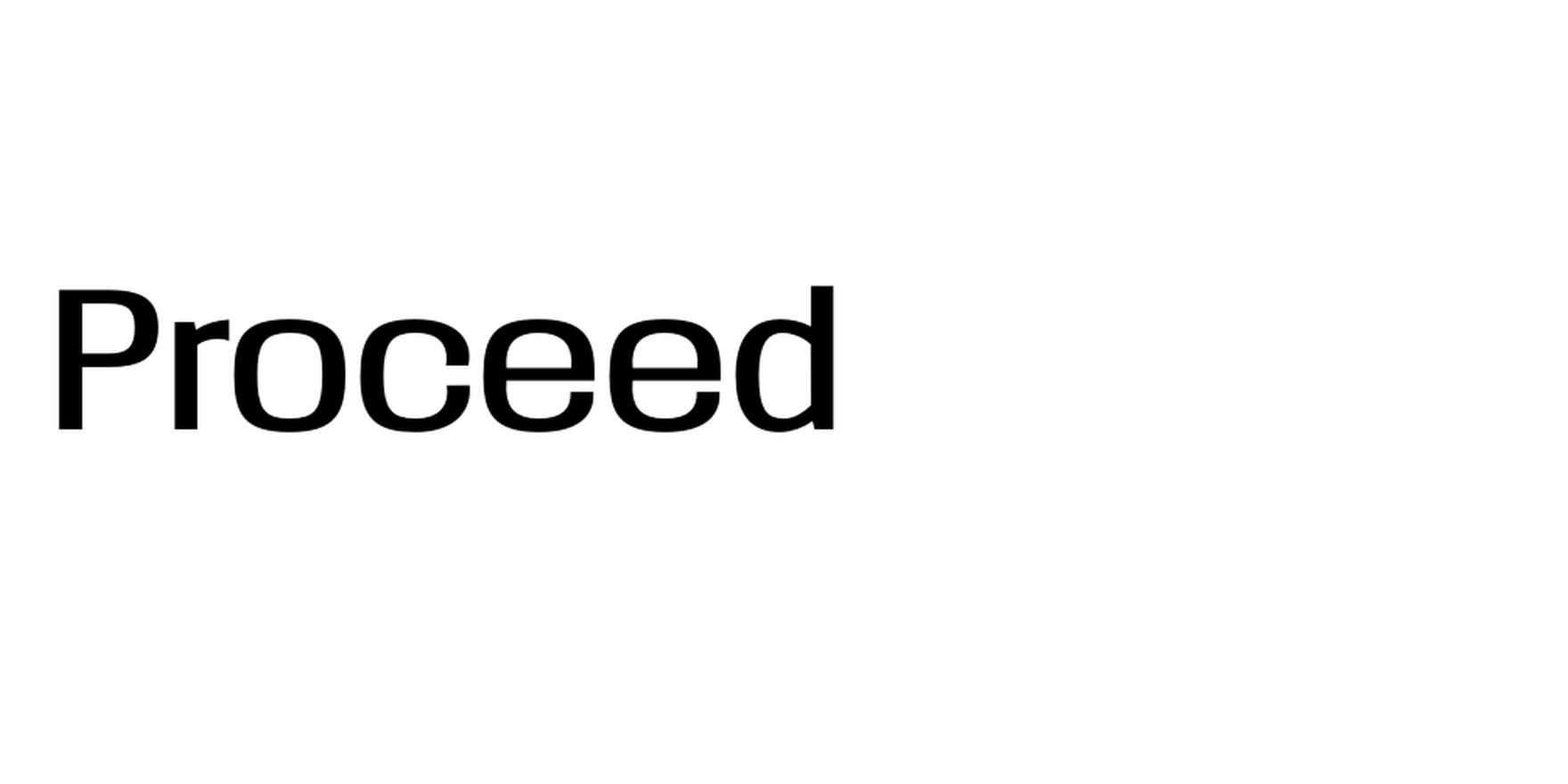 Proceed in use - Fonts In Use