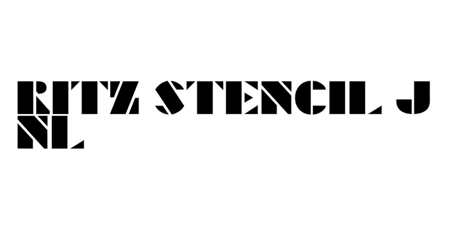Ritz Stencil JNL in use - Fonts In Use