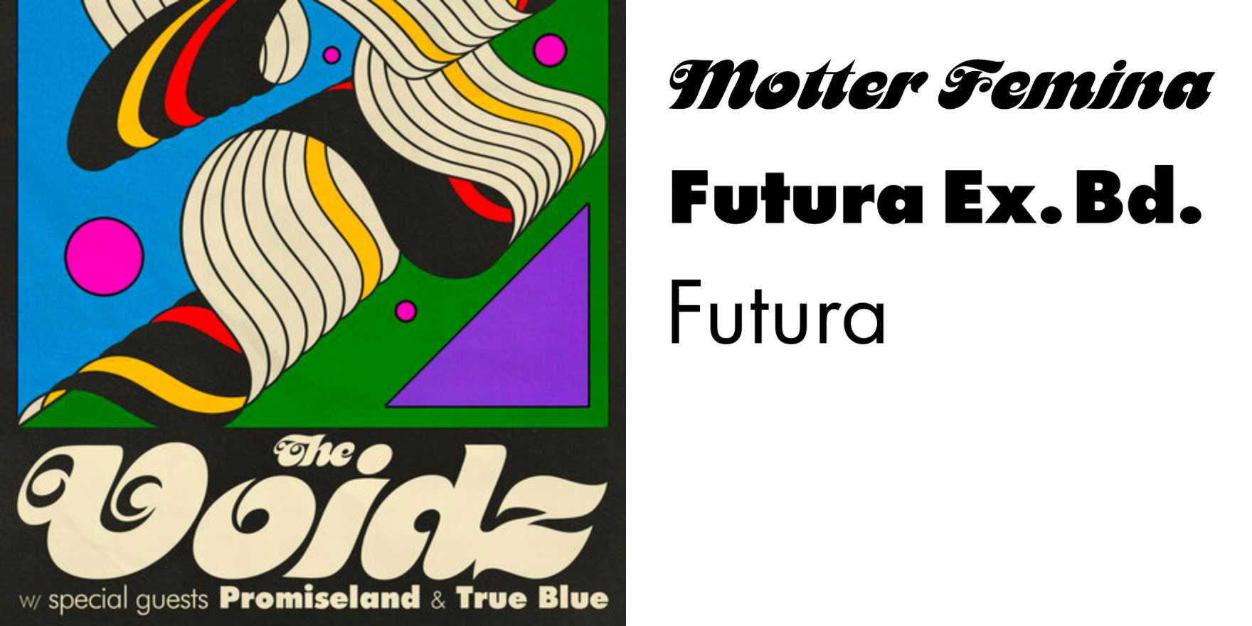 The Voidz at Market Hotel poster - Fonts In Use