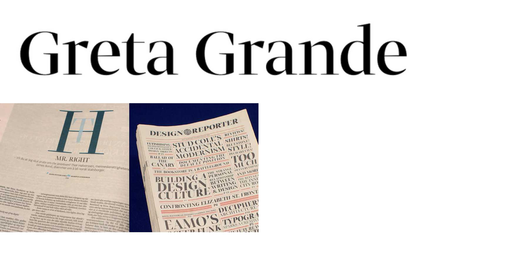 Greta Grande in use - Fonts In Use
