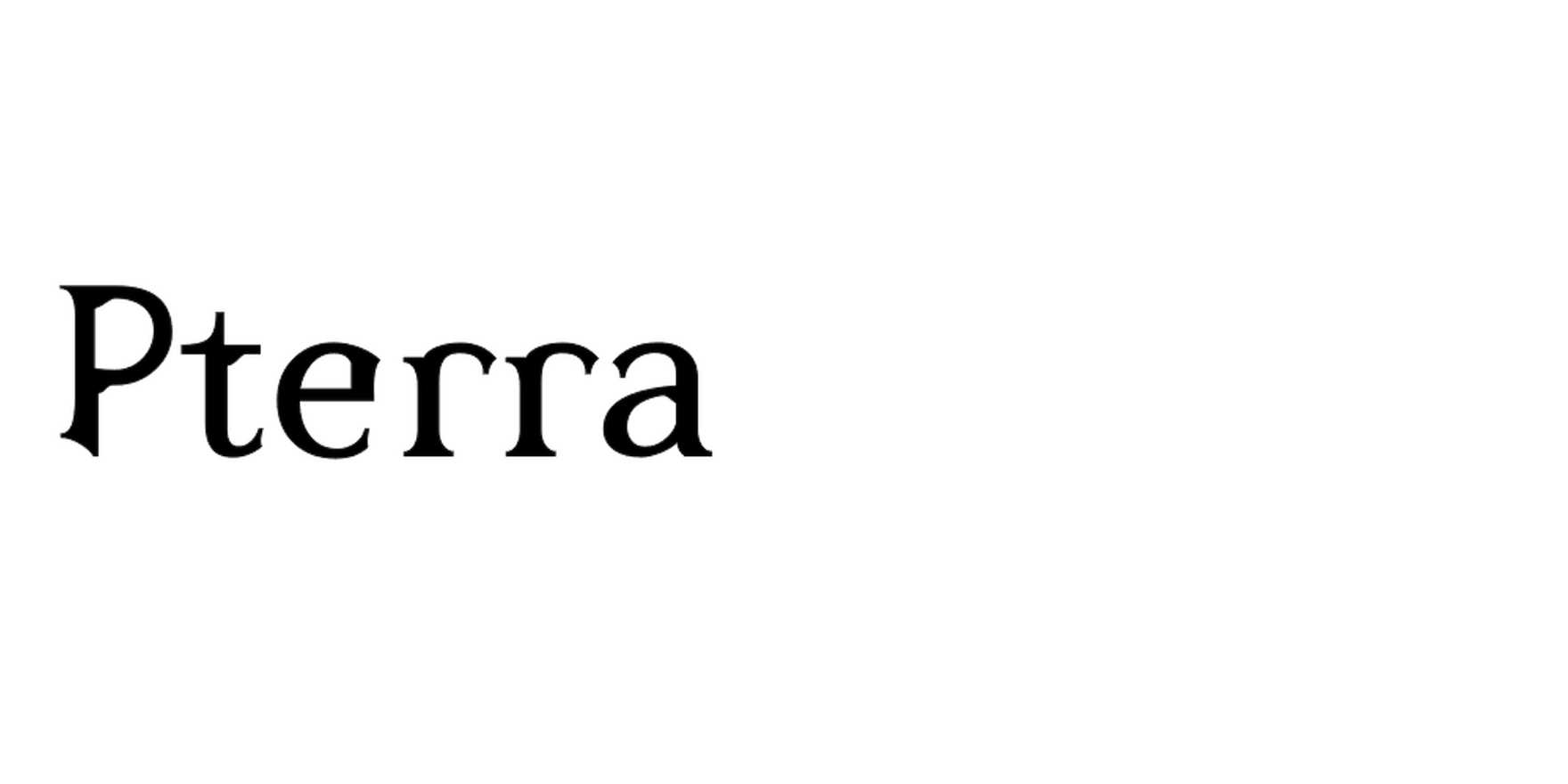 Pterra in use - Fonts In Use