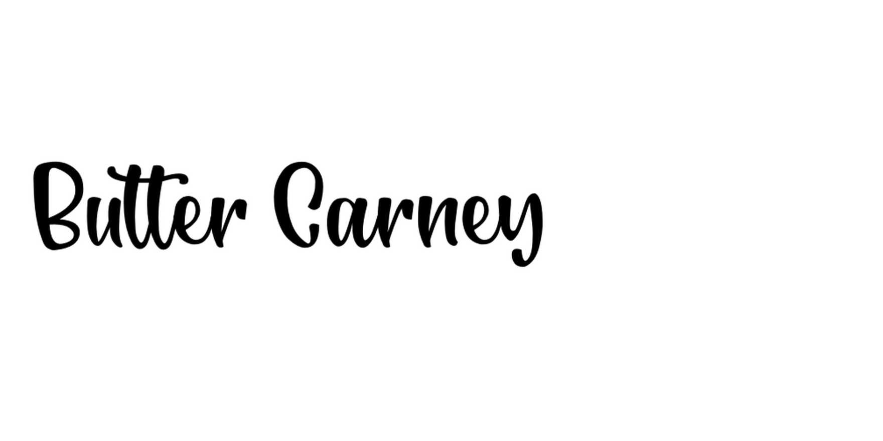 Butter Carney in use - Fonts In Use