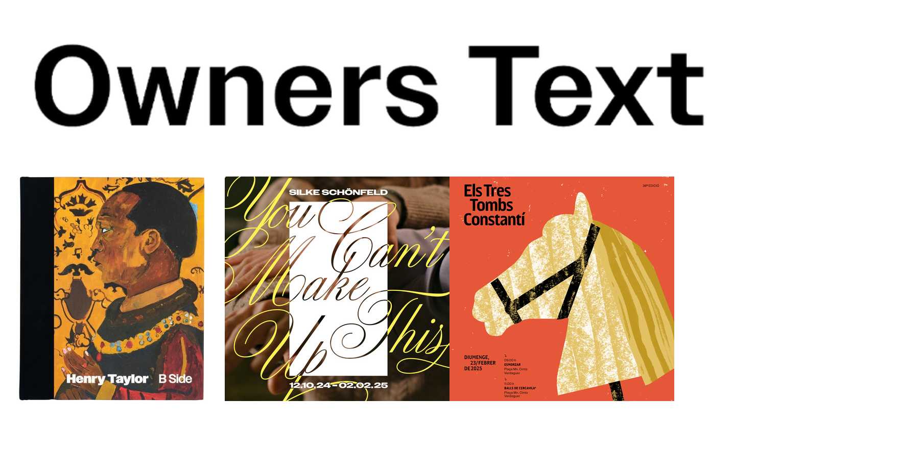 Owners Text in use - Fonts In Use