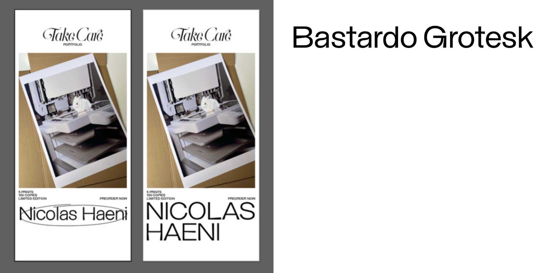 Take Care Portfolio – Nicolas Haeni - Fonts In Use