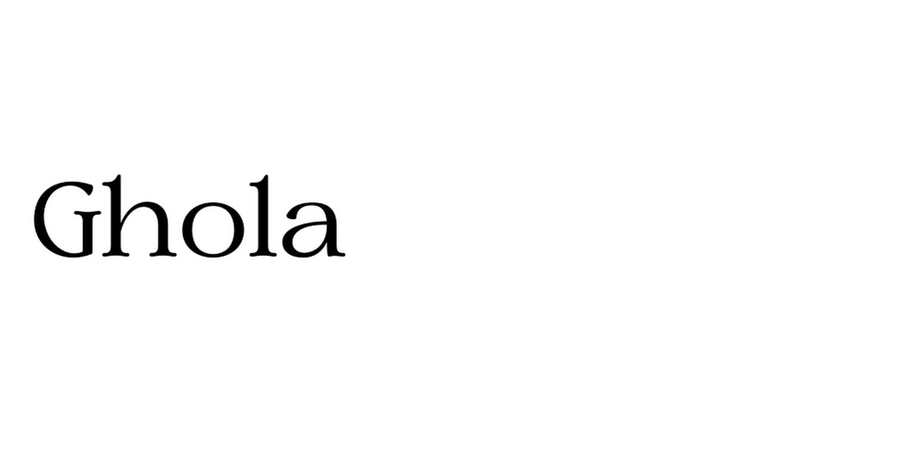Ghola in use - Fonts In Use