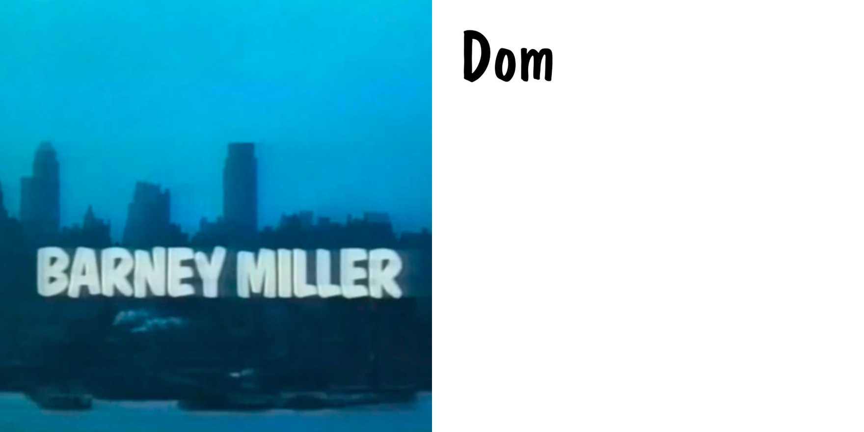 Barney Miller (1975) titles - Fonts In Use
