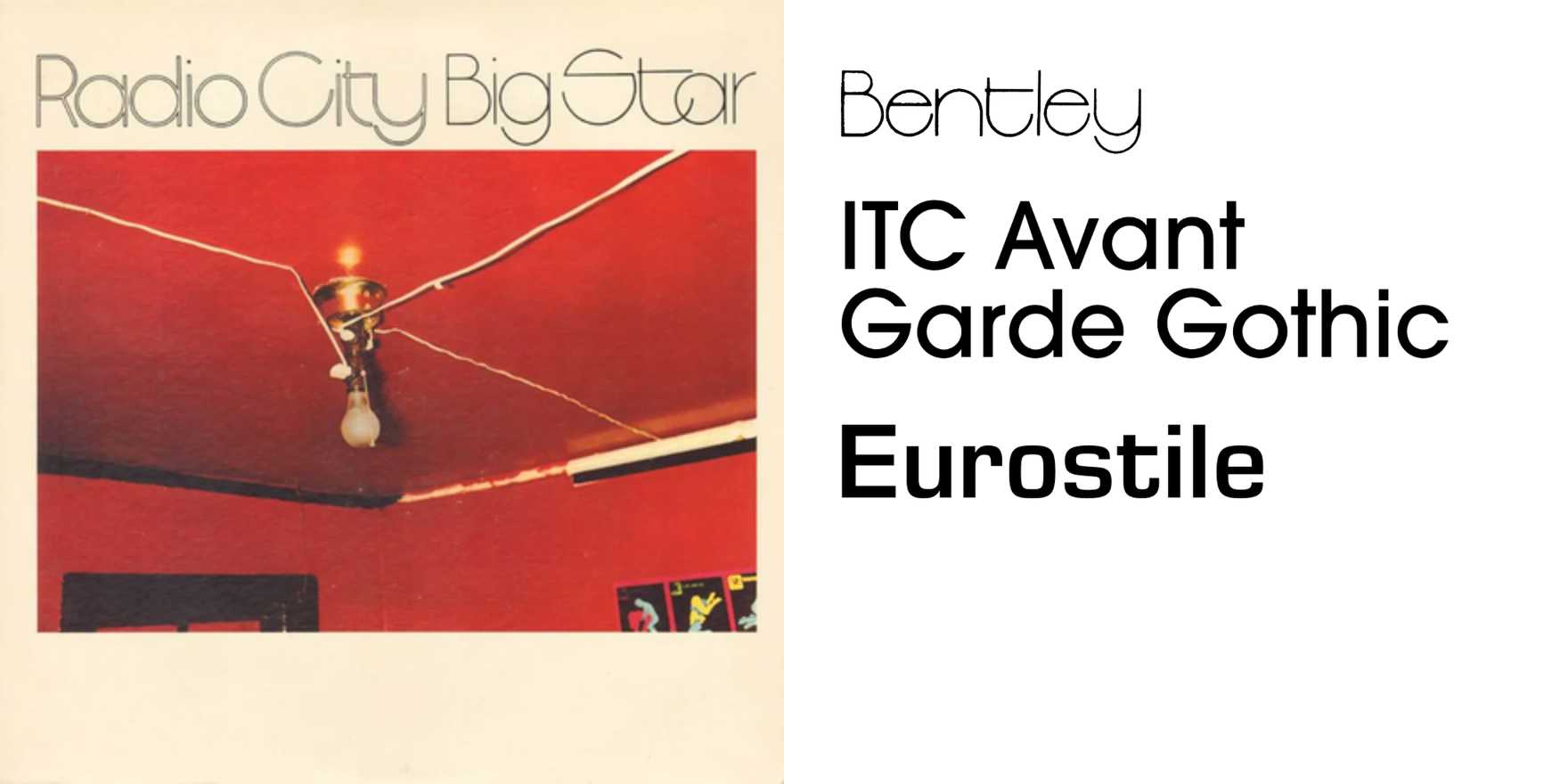 Big Star – Radio City album art - Fonts In Use