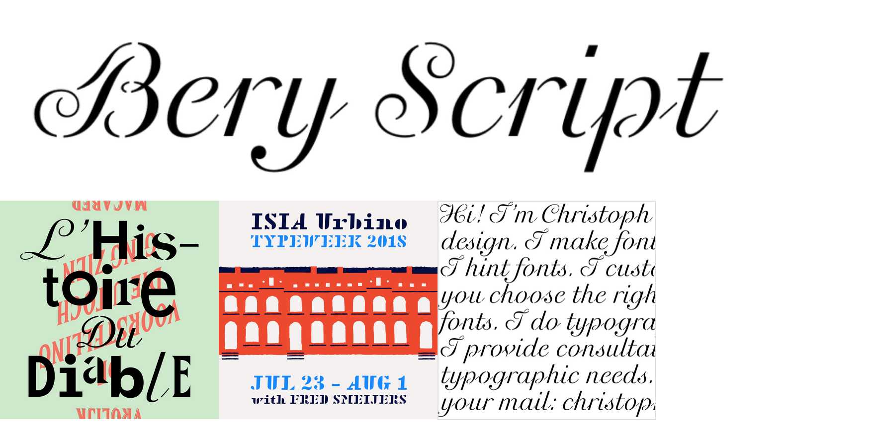 Bery Script in use - Fonts In Use