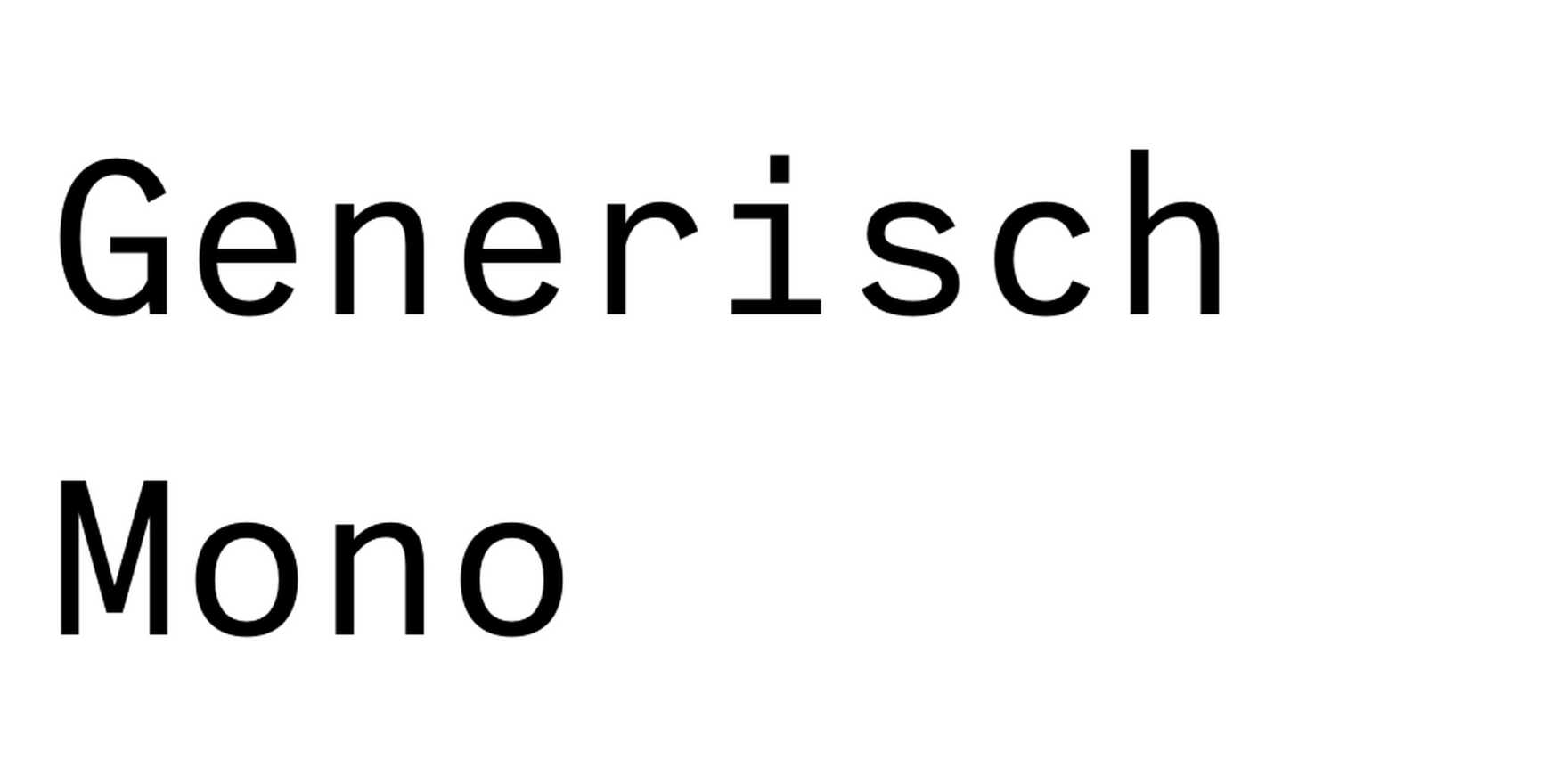 Generisch Mono in use - Fonts In Use