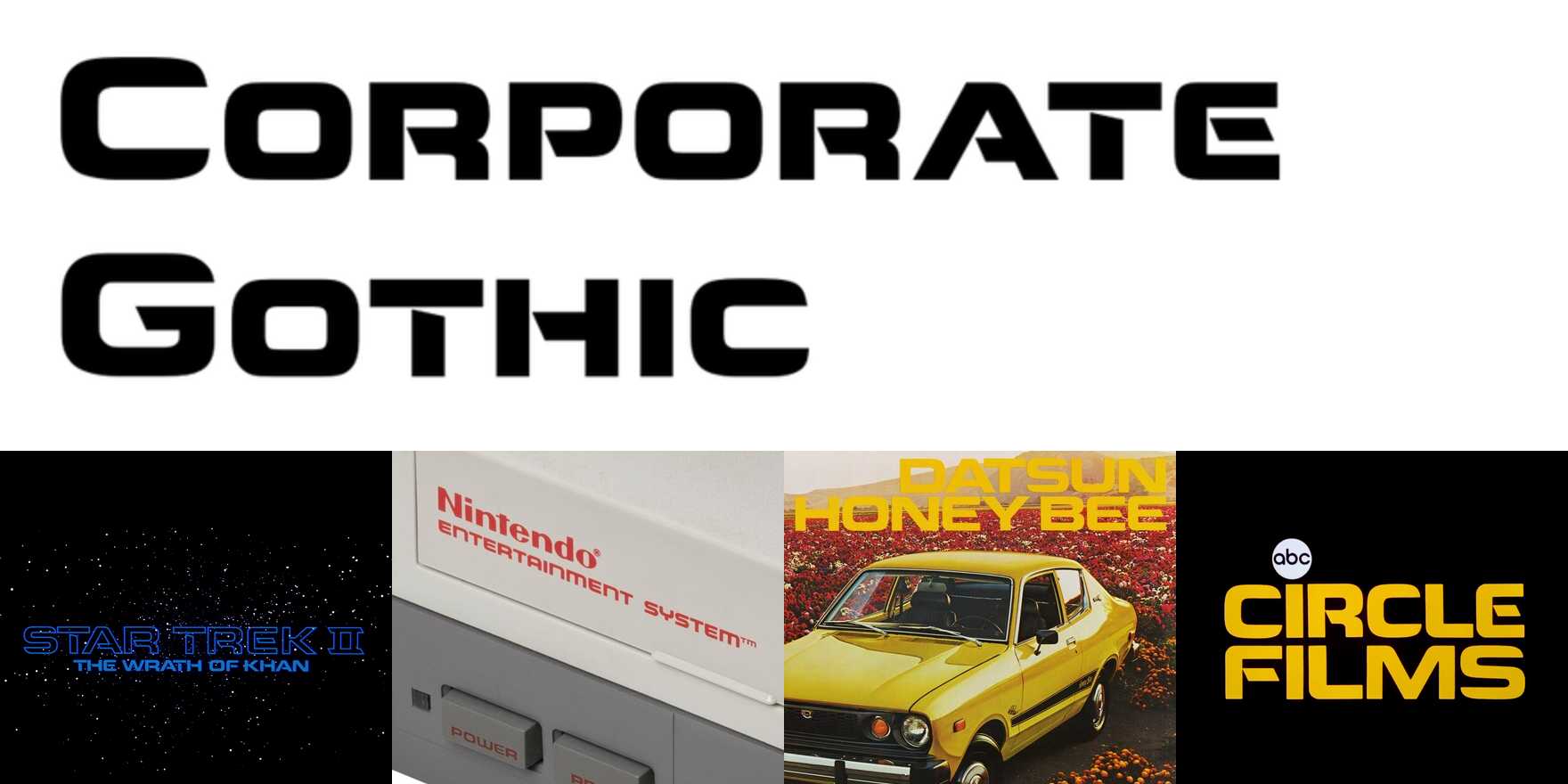 Corporate Gothic in use - Fonts In Use