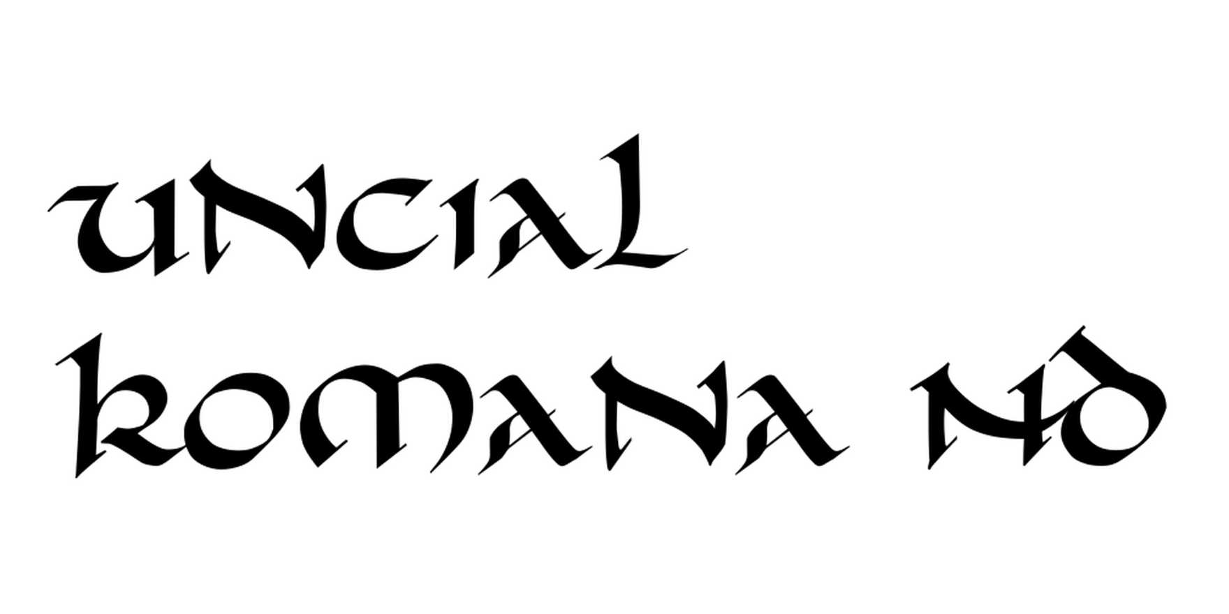 Uncial Romana ND in use - Fonts In Use