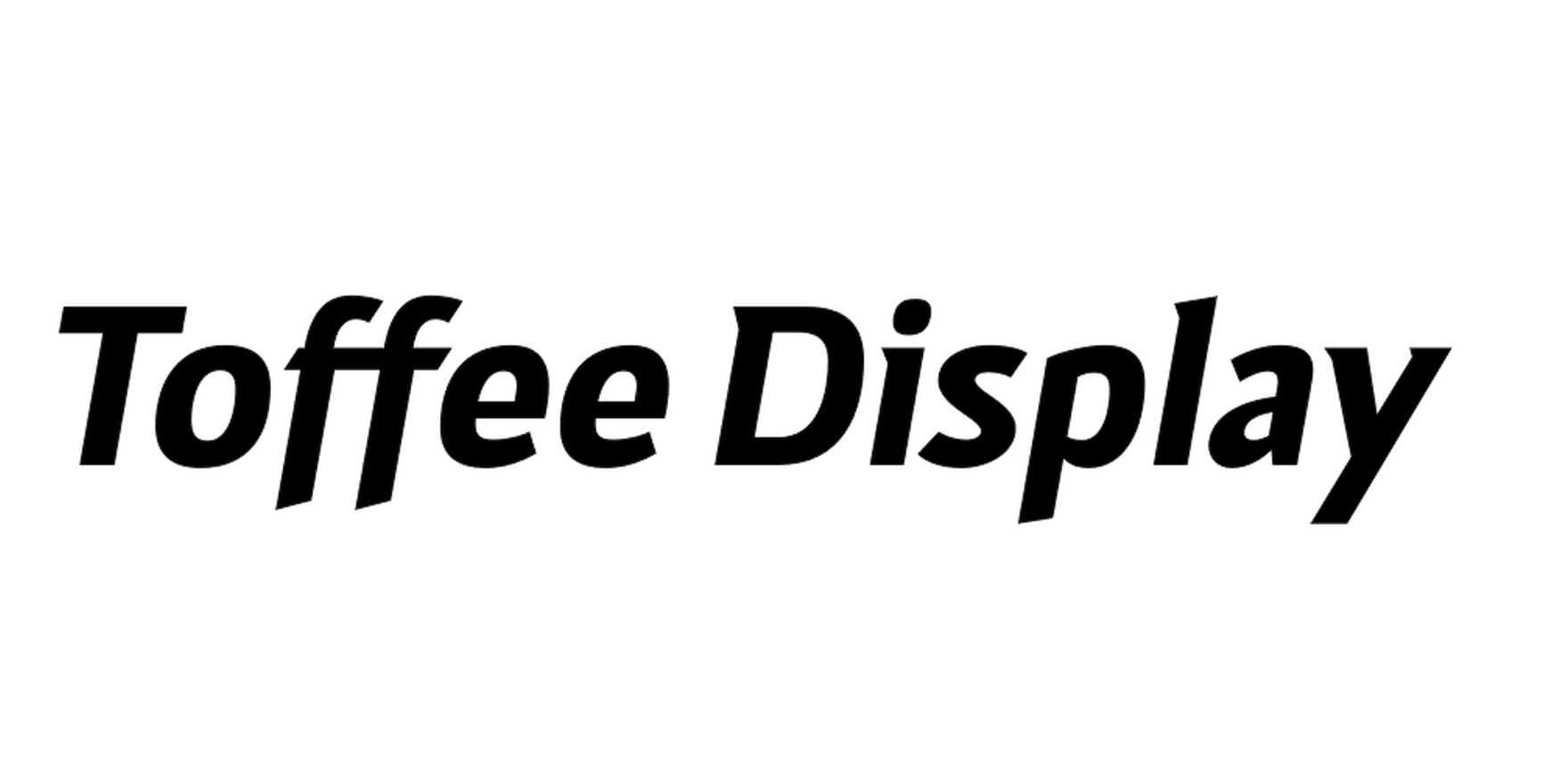 Toffee Display in use - Fonts In Use