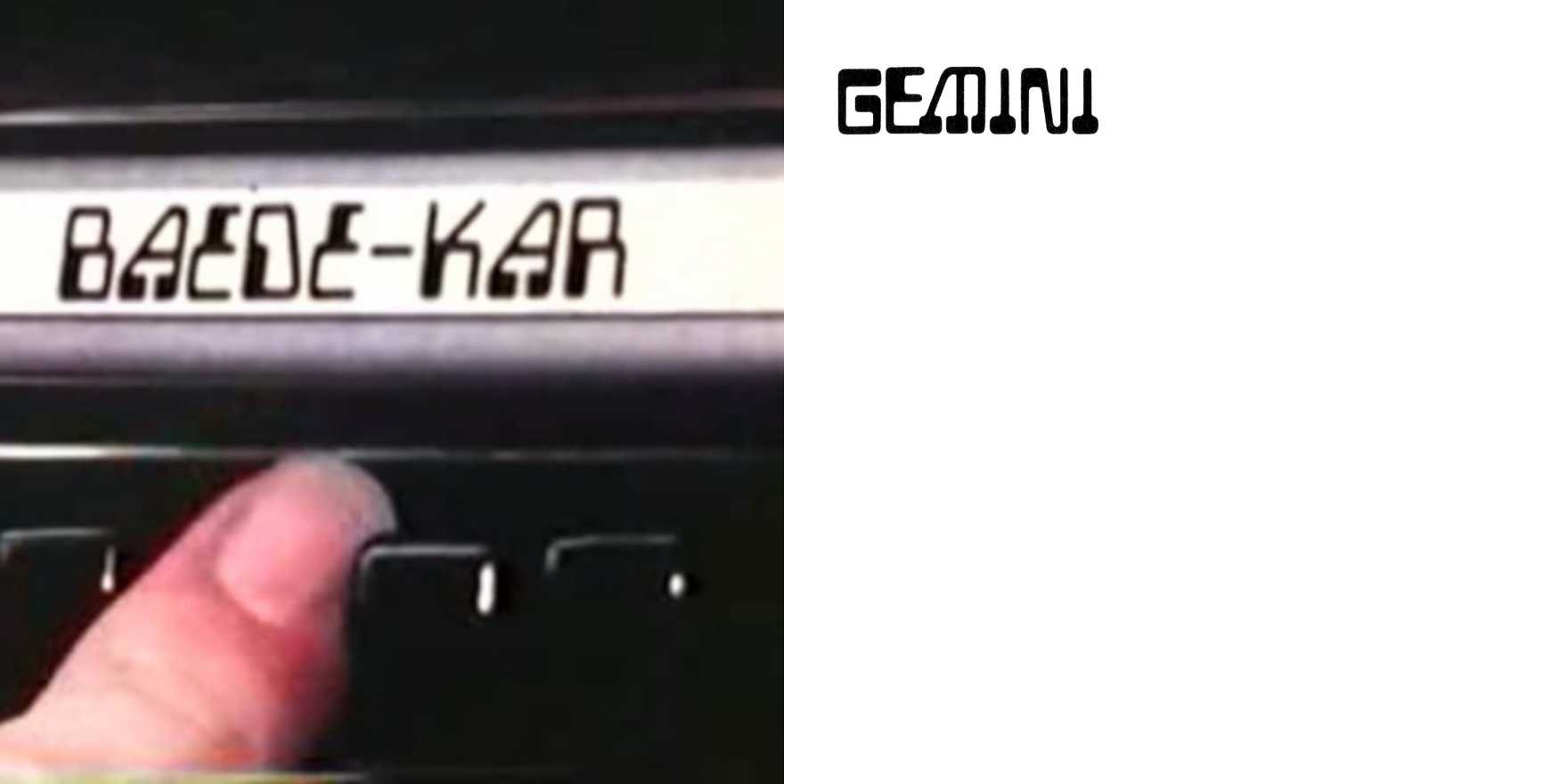 Baede-Kar system in Reyner Banham Loves Los Angeles - Fonts In Use