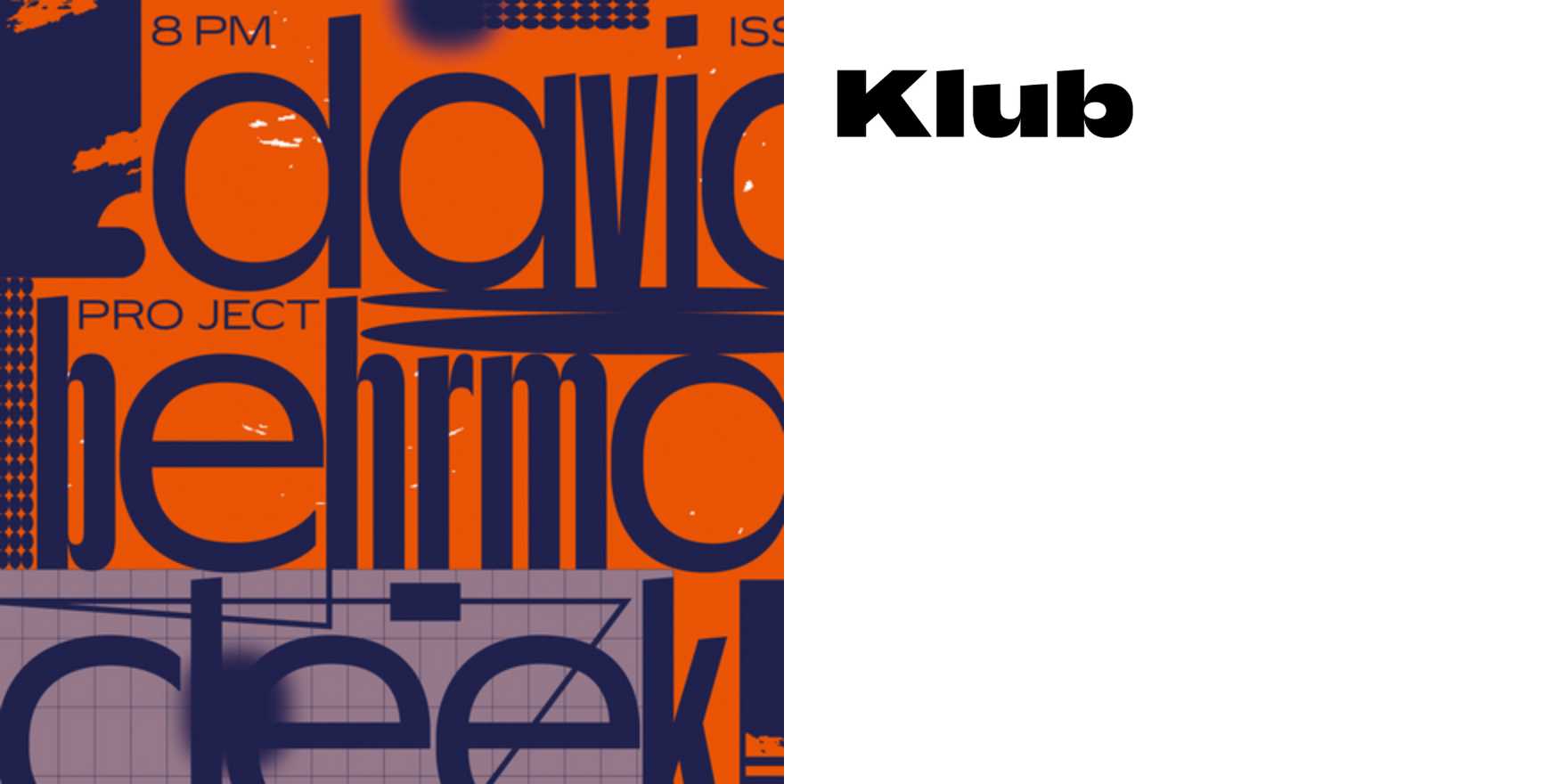 David Behrmann & Cleek Schrey, ISSUE Project Room, New York - Fonts In Use