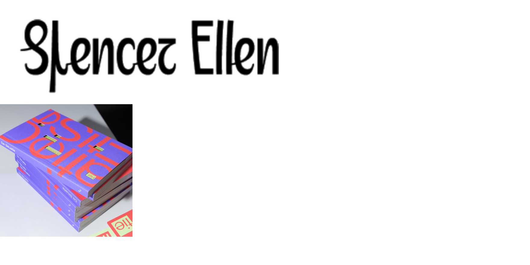 Spencer Ellen in use - Fonts In Use