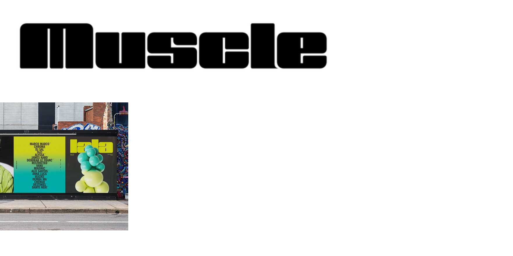 Muscle in use - Fonts In Use