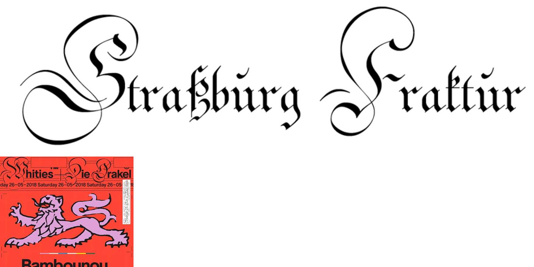 Strassburg Fraktur in use - Fonts In Use
