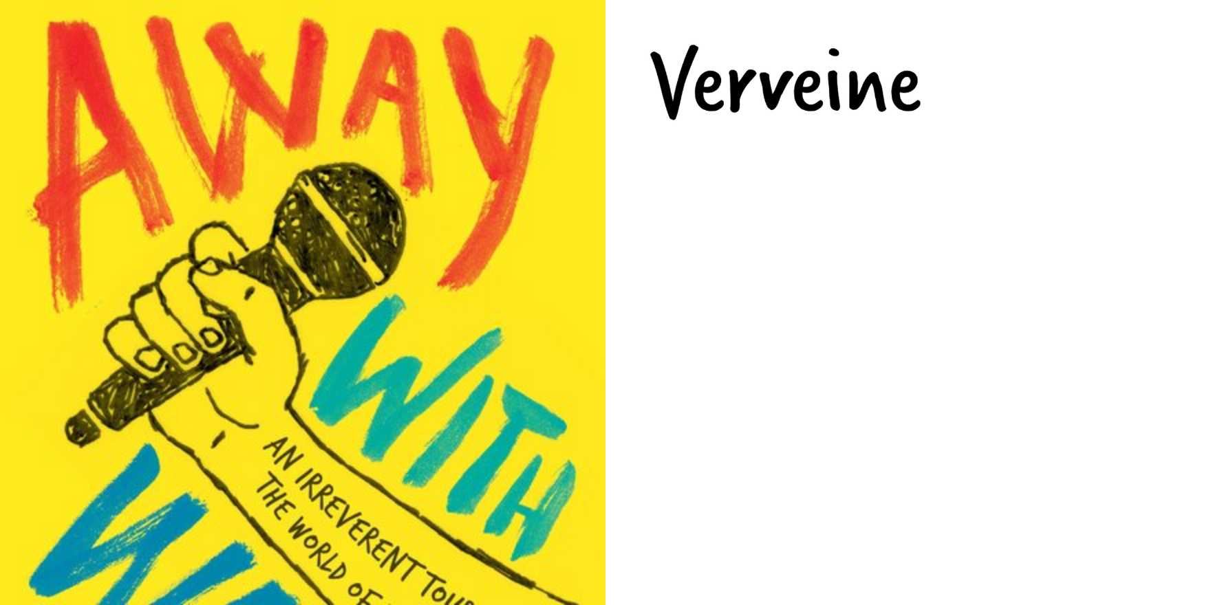 Away with Words by Joe Berkowitz - Fonts In Use