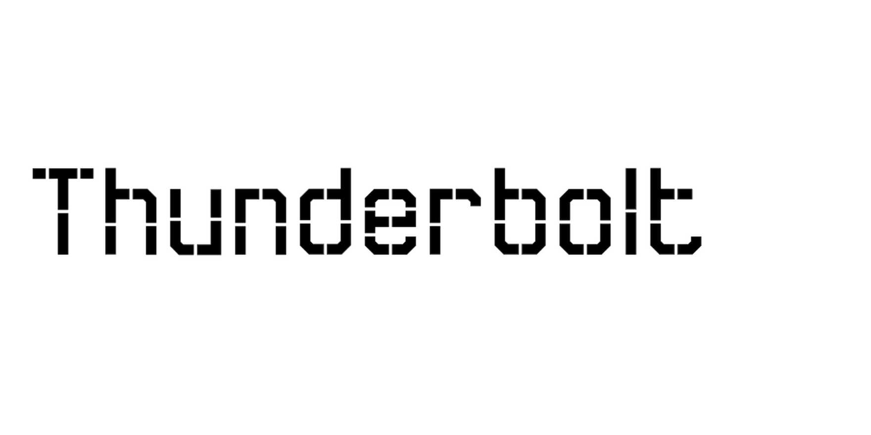 Thunderbolt in use - Fonts In Use