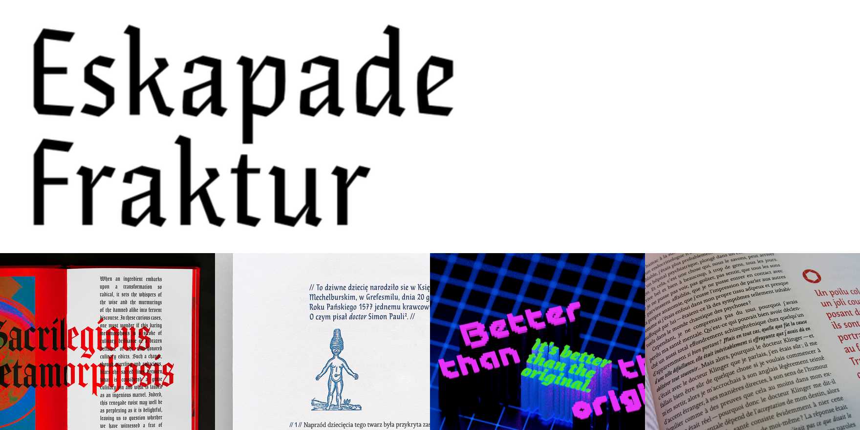 Eskapade Fraktur in use - Fonts In Use