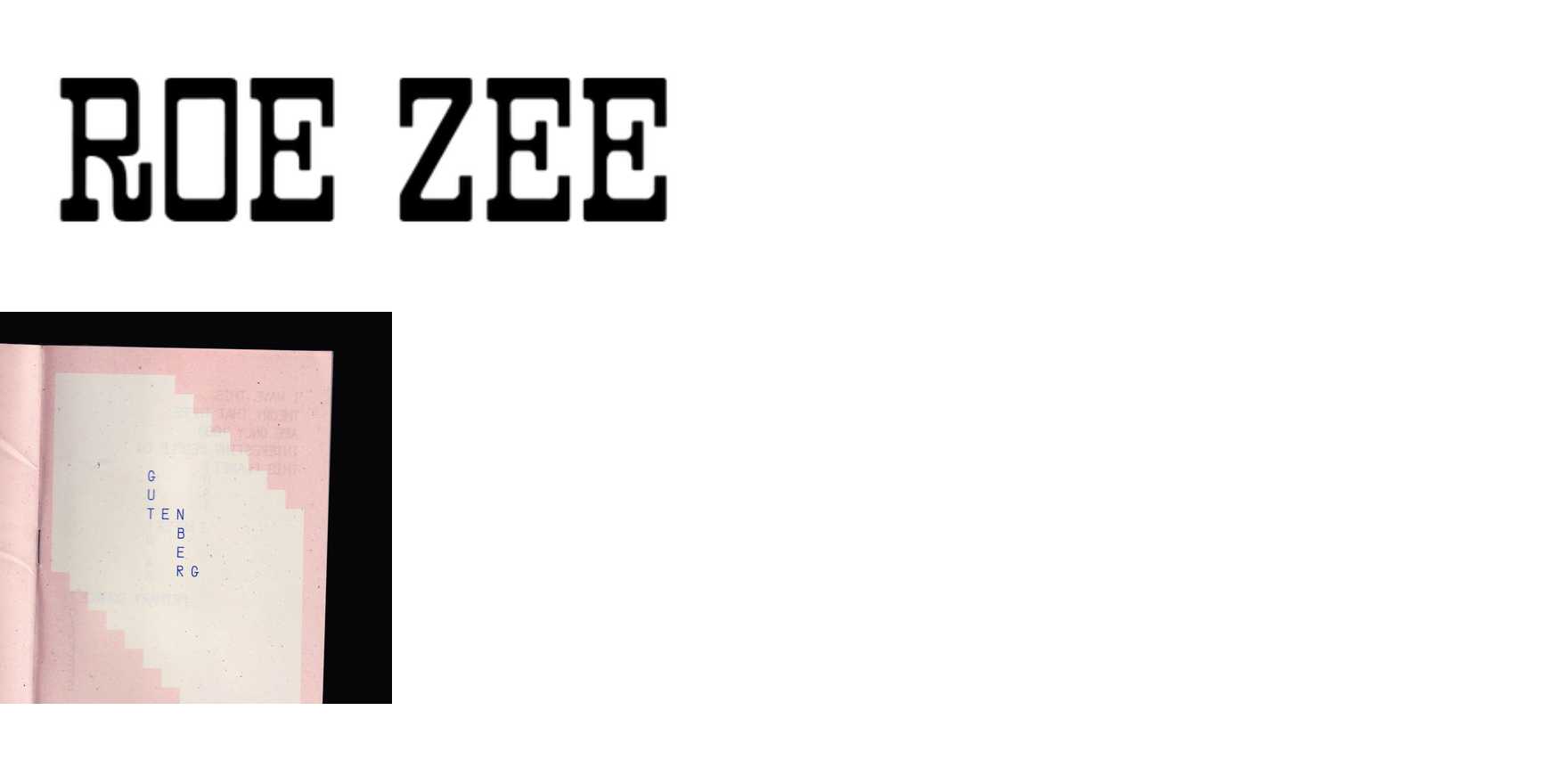 Roe-Zee in use - Fonts In Use