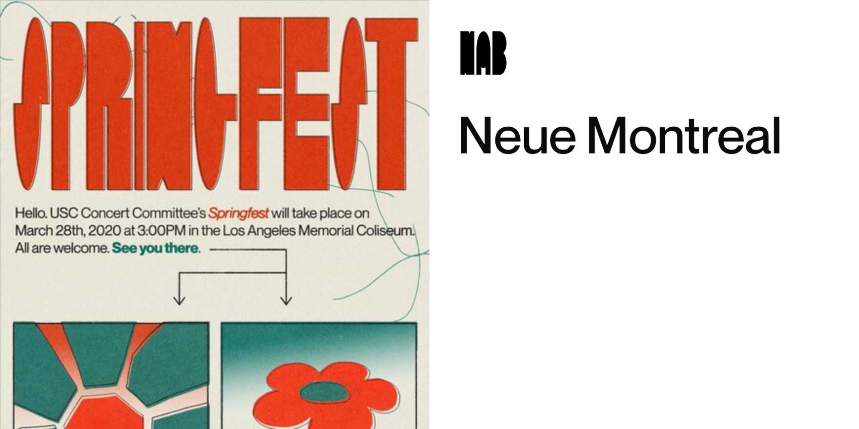 USC Springfest 2020 branding - Fonts In Use