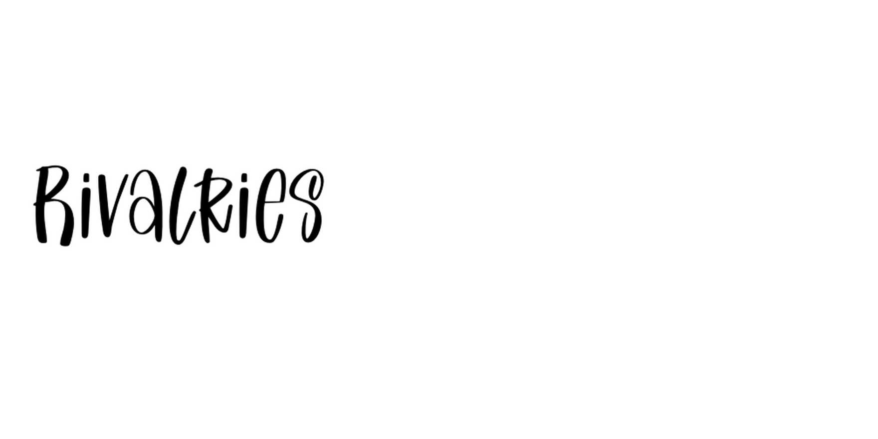 Rivalries in use - Fonts In Use