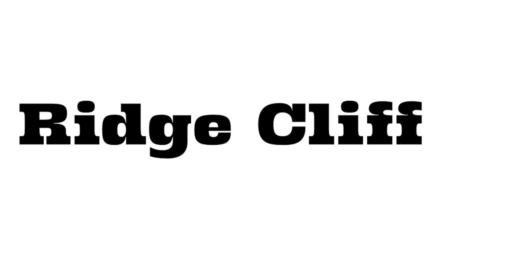 Ridge Cliff in use - Fonts In Use