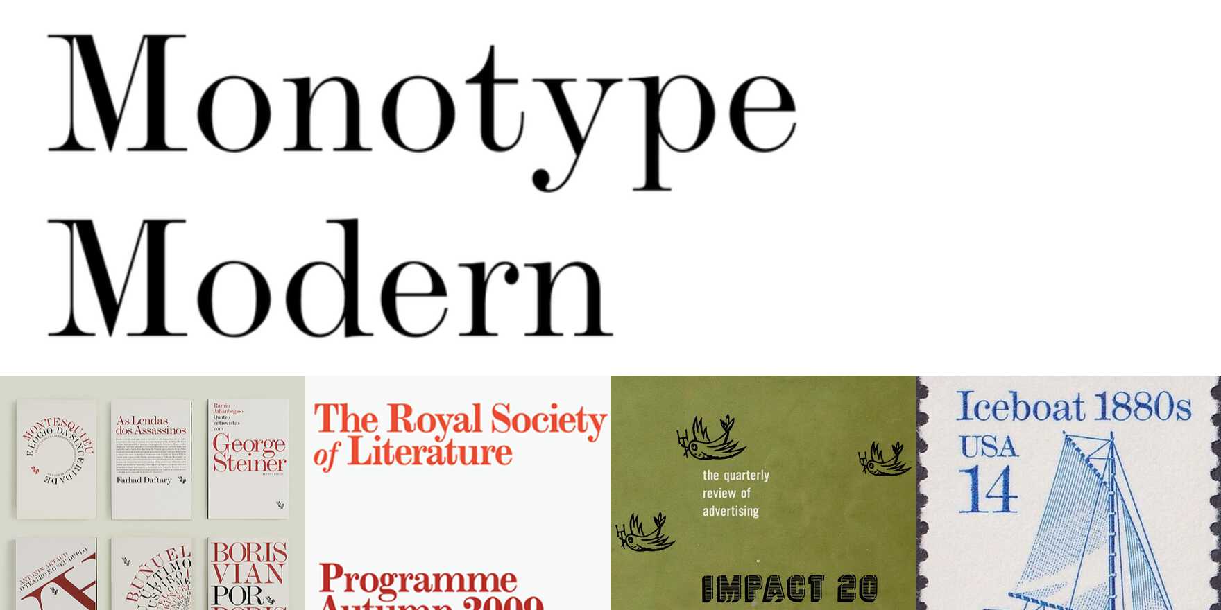 Monotype Modern in use - Fonts In Use
