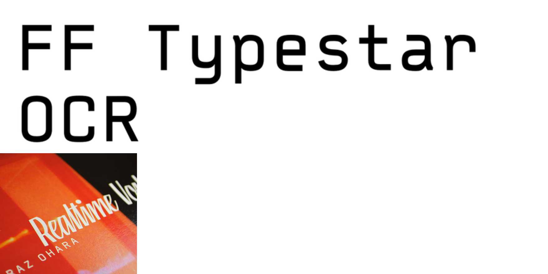 FF Typestar OCR in use - Fonts In Use