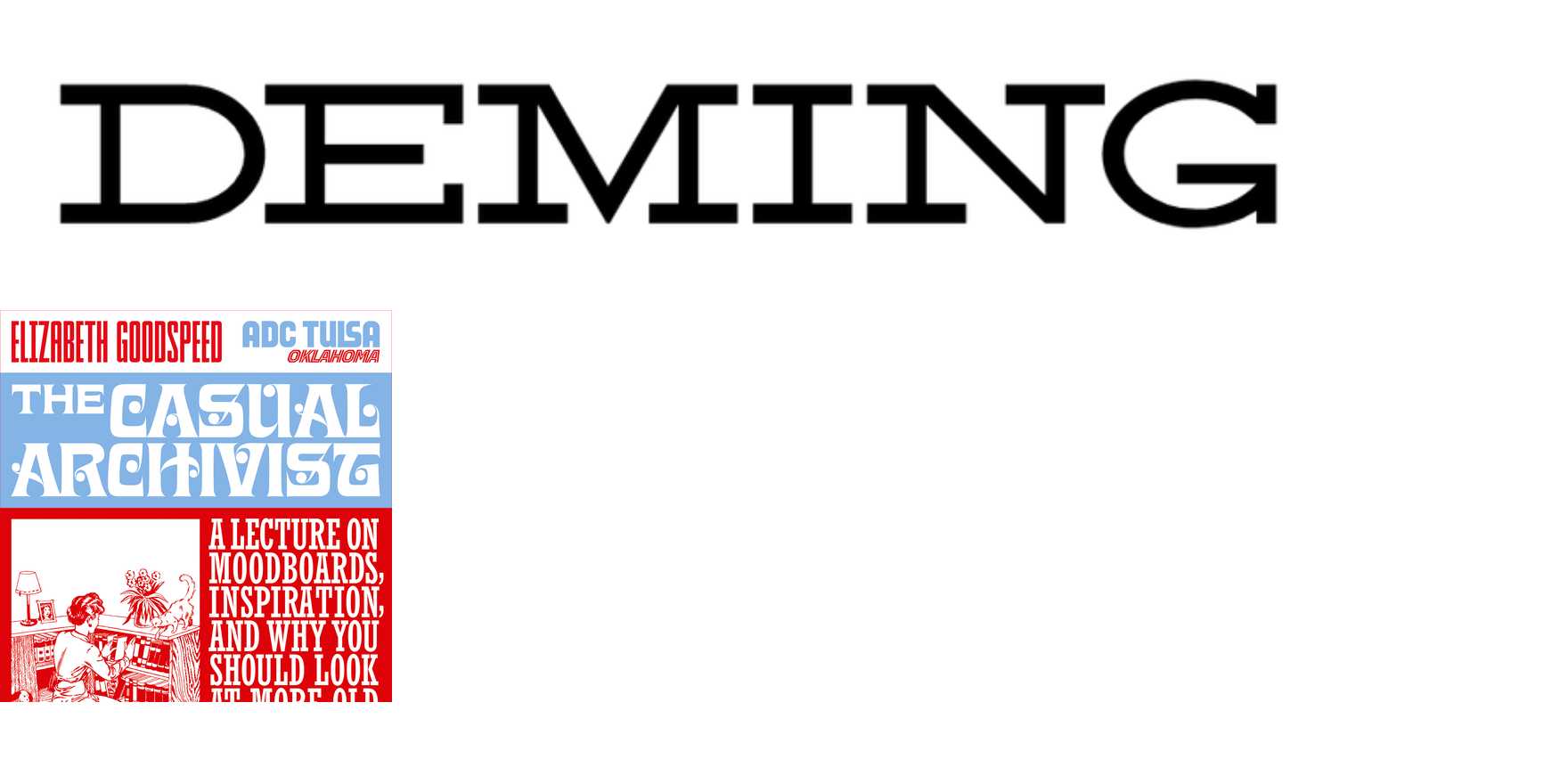Deming in use - Fonts In Use