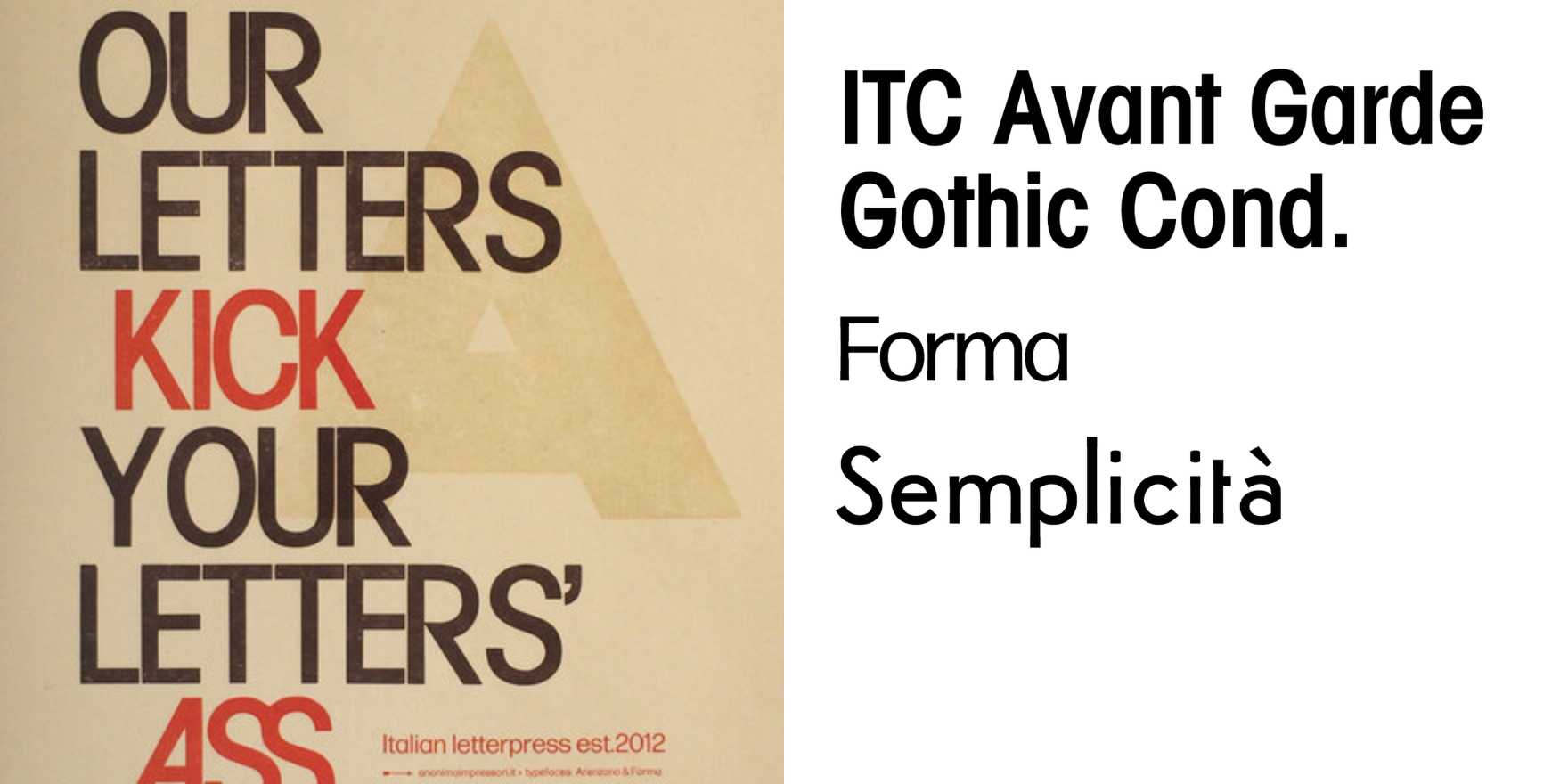 “Our Letters Kick Your Letters’ Ass 24/7” poster - Fonts In Use