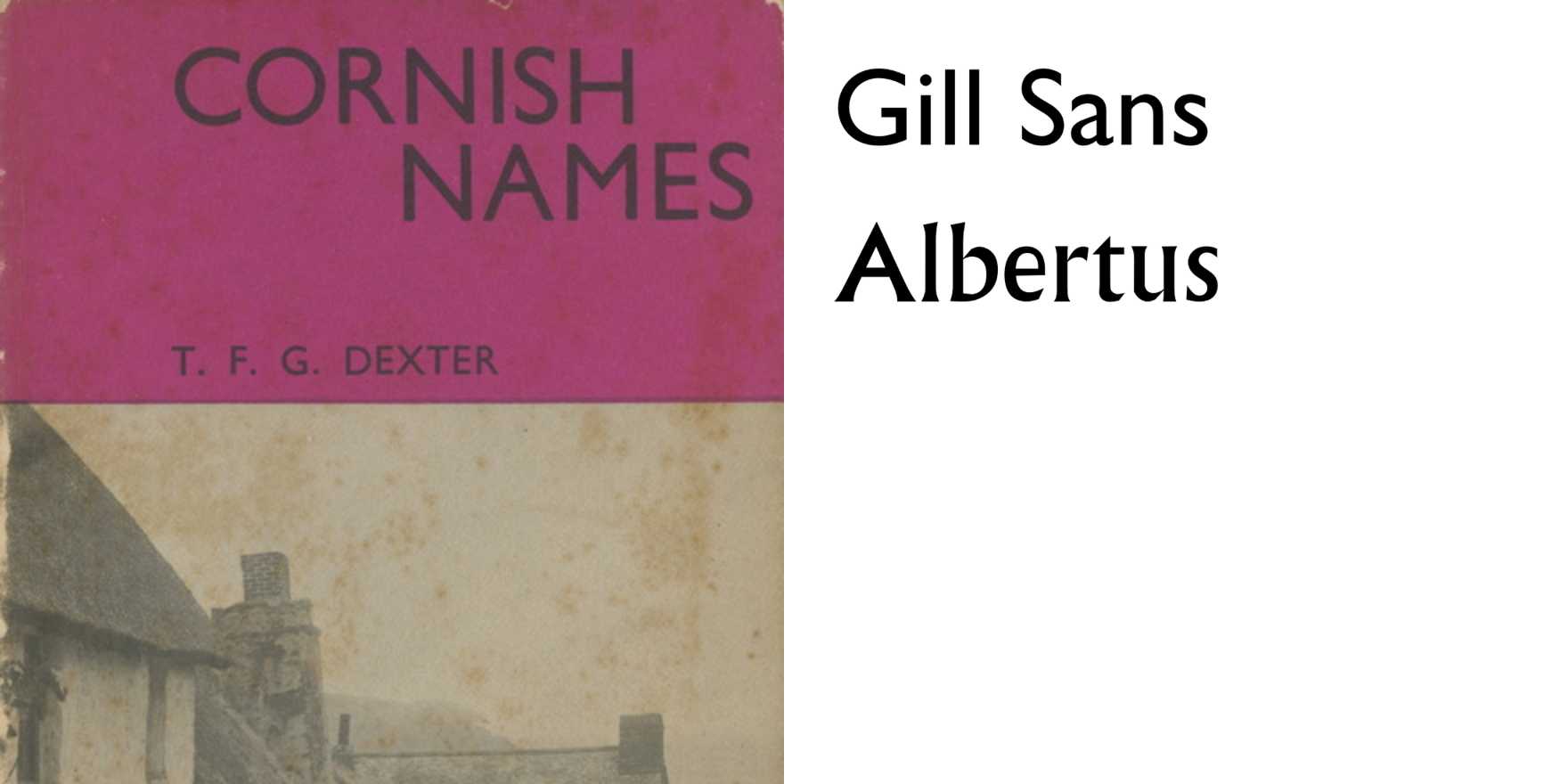 Cornish Names - Fonts In Use