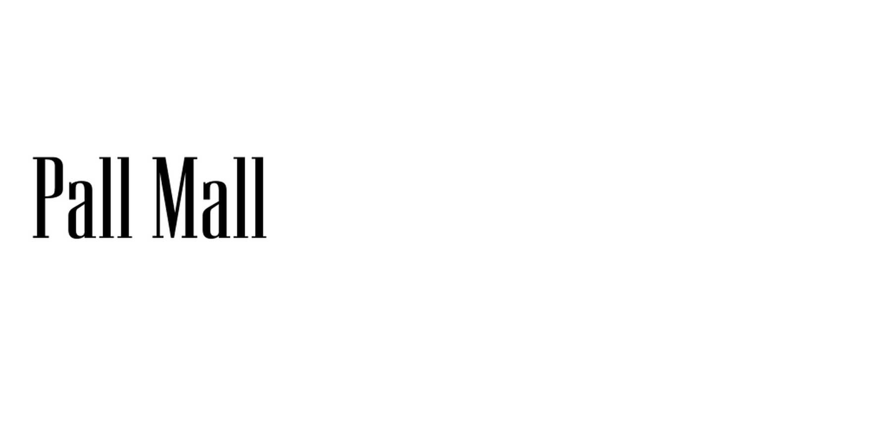 Pall Mall (Red Rooster Collection) in use - Fonts In Use