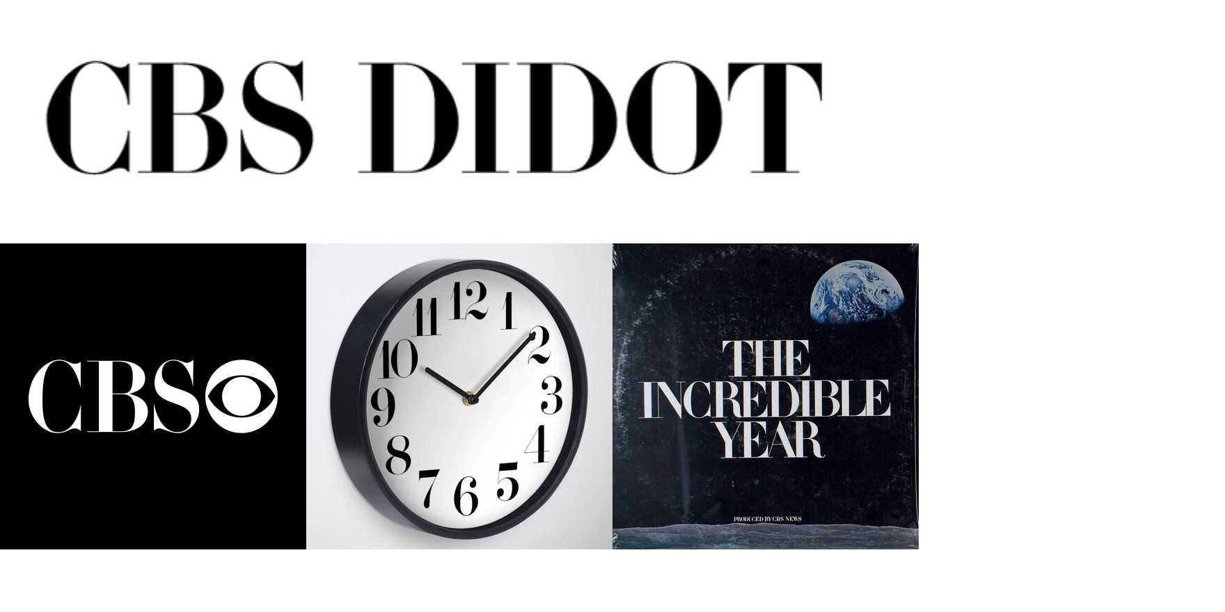 CBS Didot in use - Fonts In Use