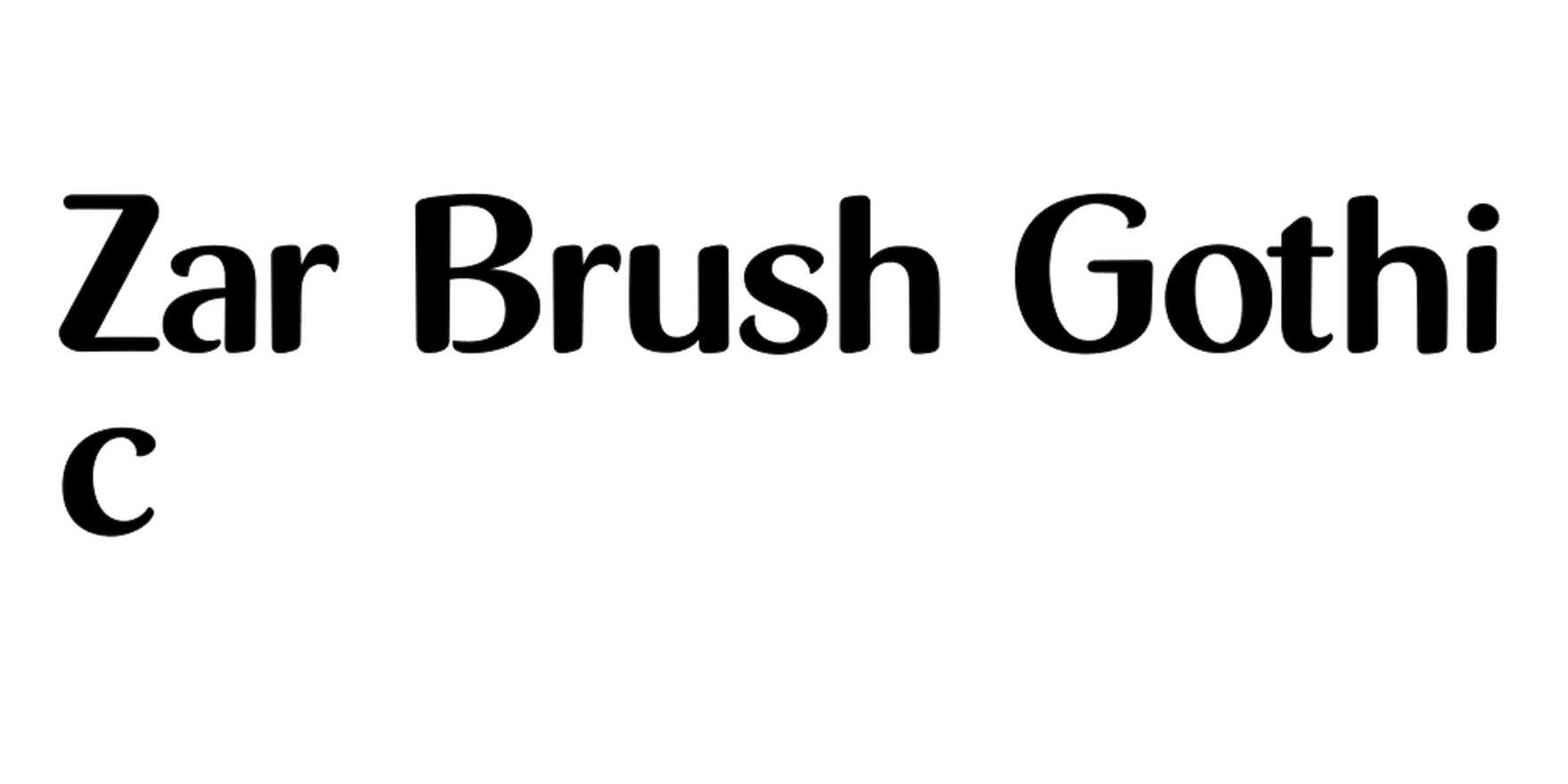 Zar Brush Gothic in use - Fonts In Use