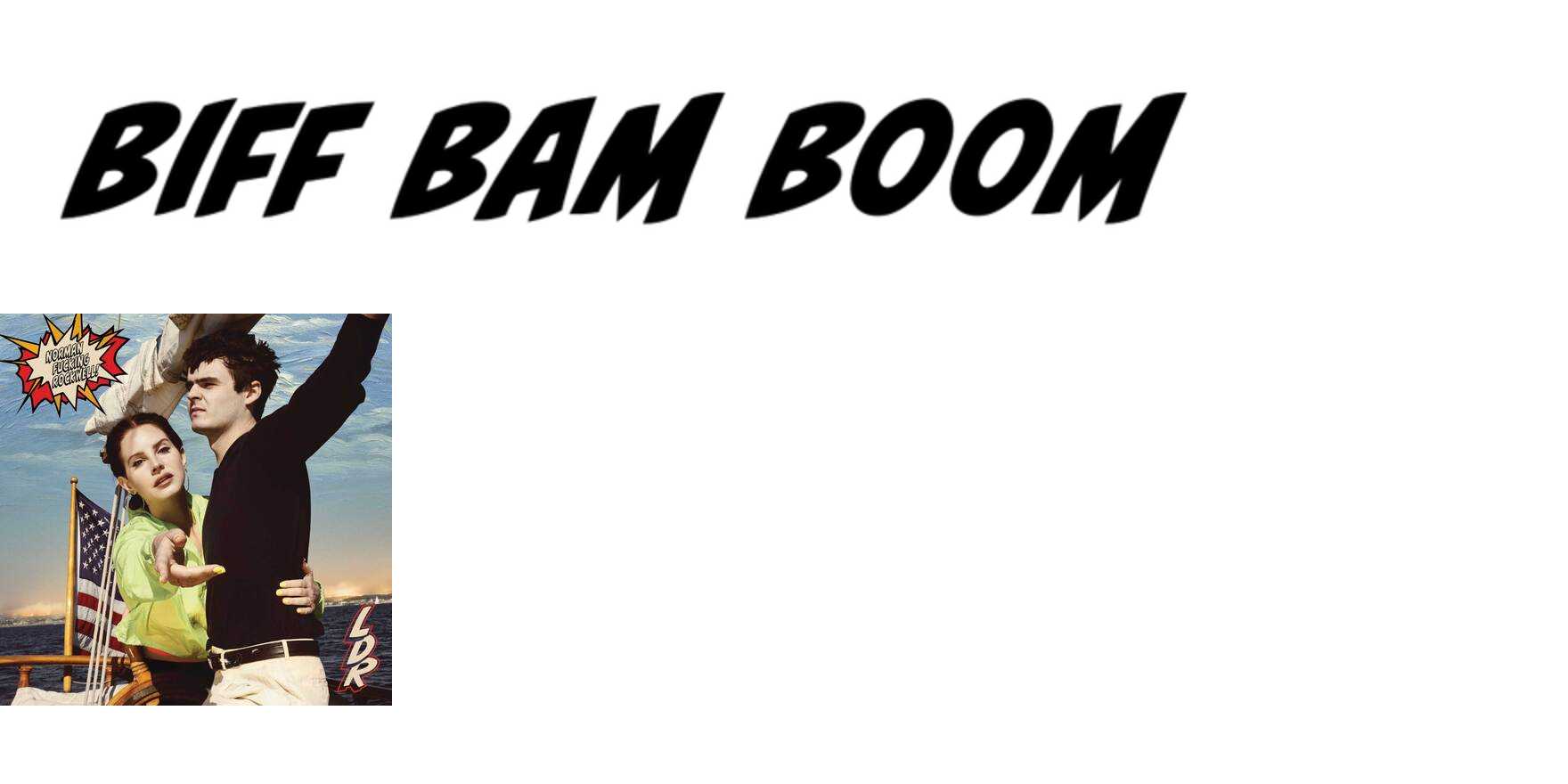 Biff Bam Boom in use - Fonts In Use
