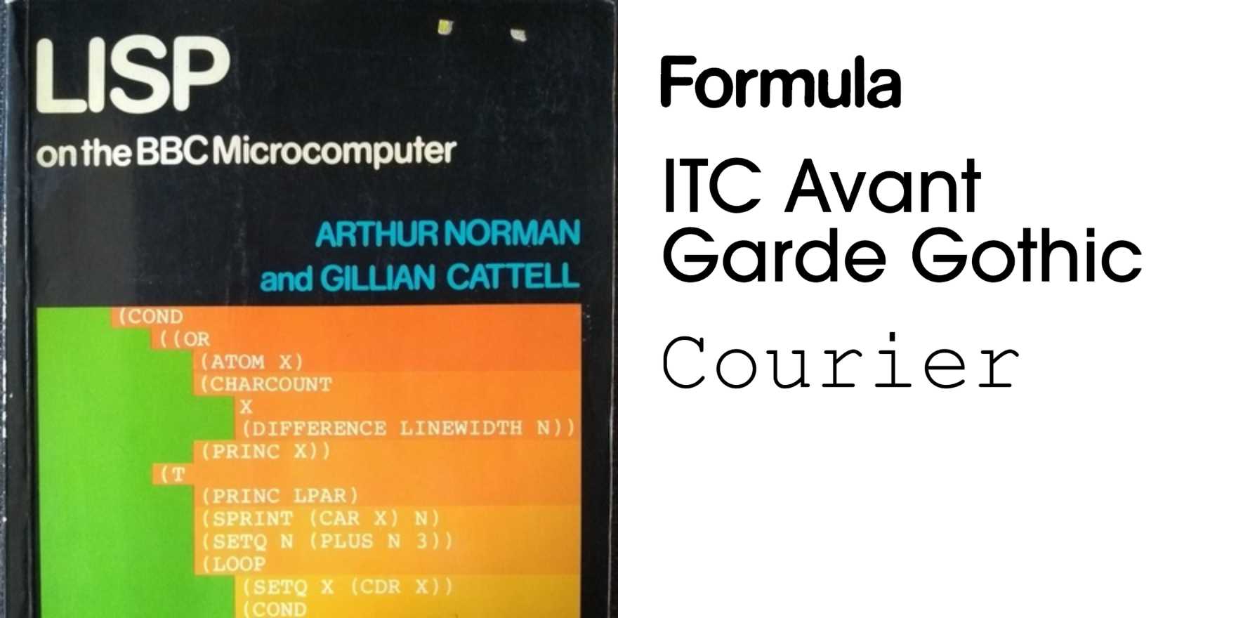 Acornsoft Programming Languages book series - Fonts In Use
