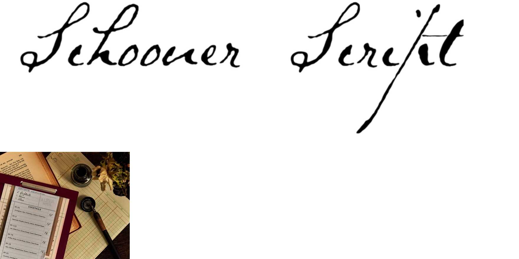 Schooner Script in use - Fonts In Use