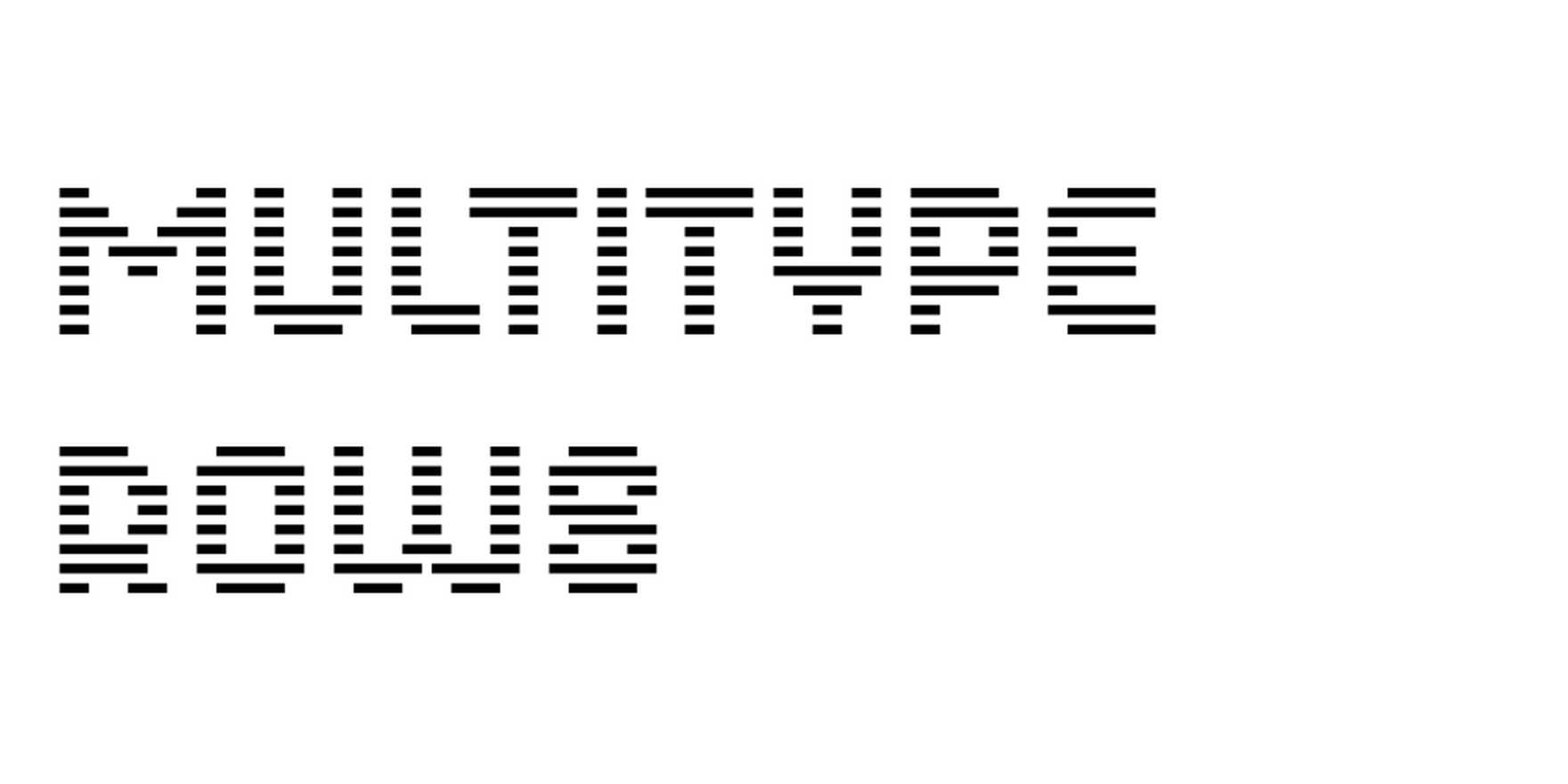 MultiType Rows in use - Fonts In Use
