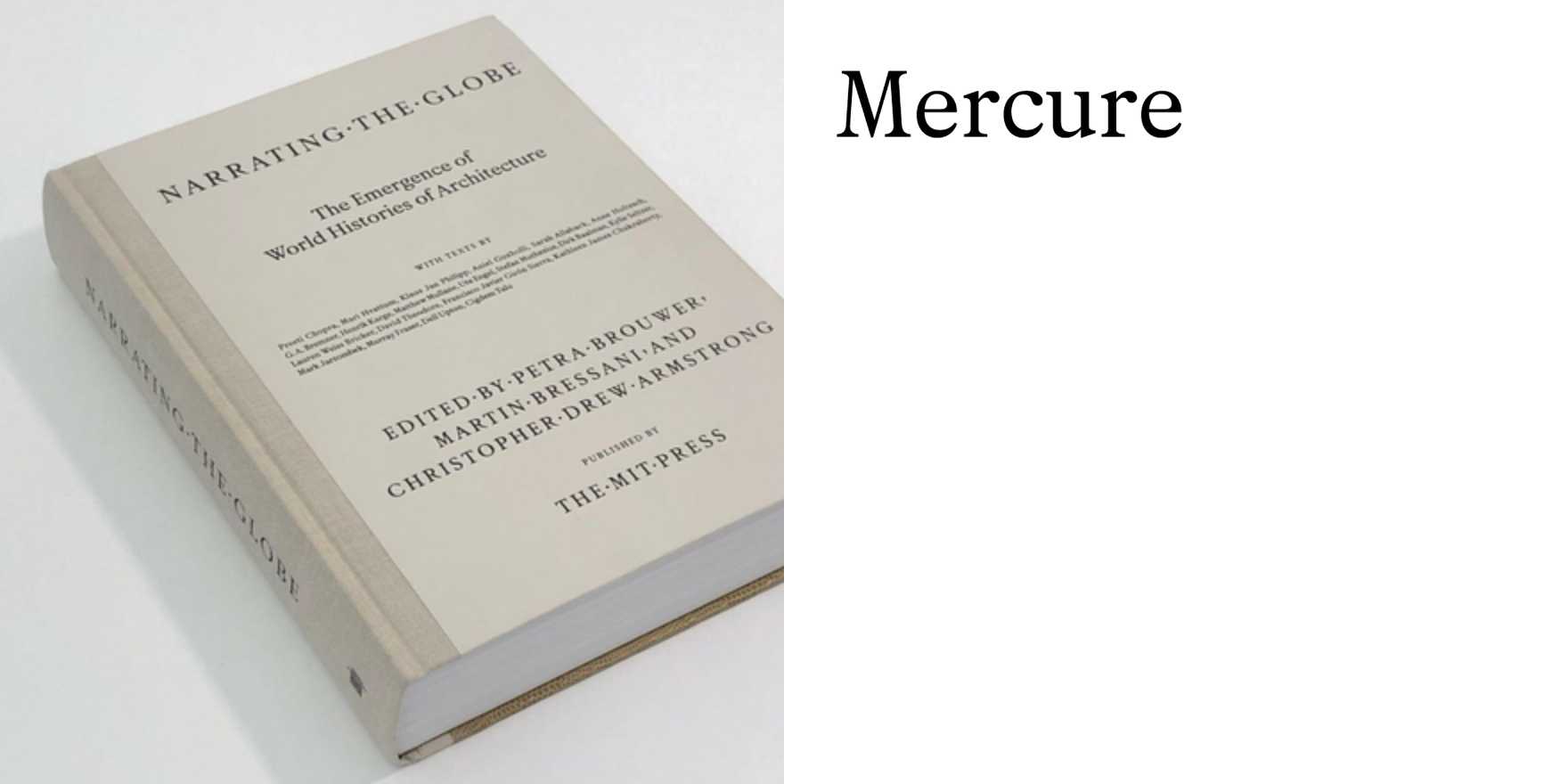 Narrating the Globe - Fonts In Use