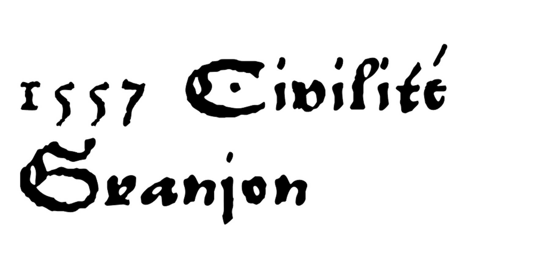 1557 Civilité Granjon in use - Fonts In Use
