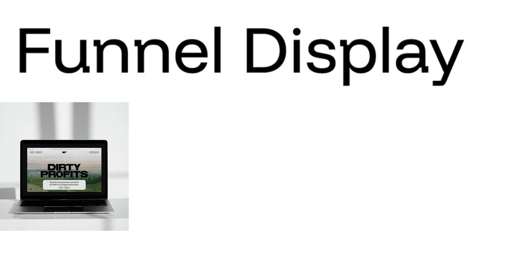 Funnel Display in use - Fonts In Use