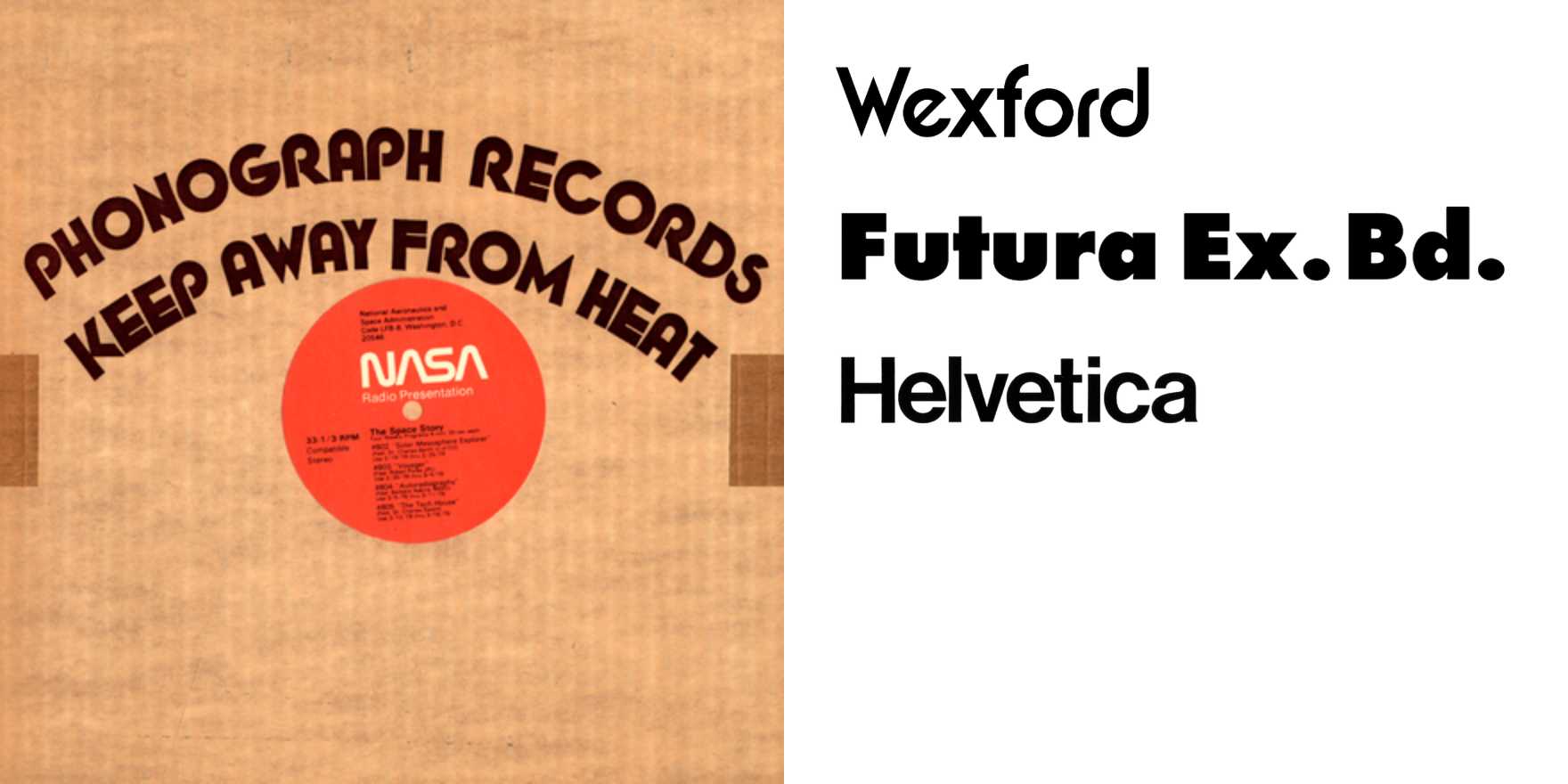 NASA: The Space Story - Fonts In Use