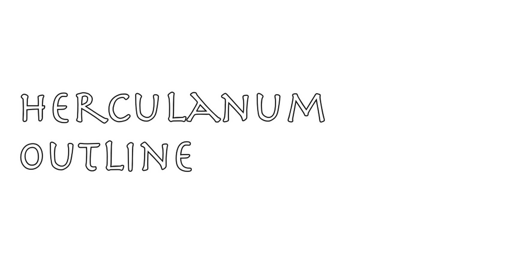 Herculanum Outline in use - Fonts In Use