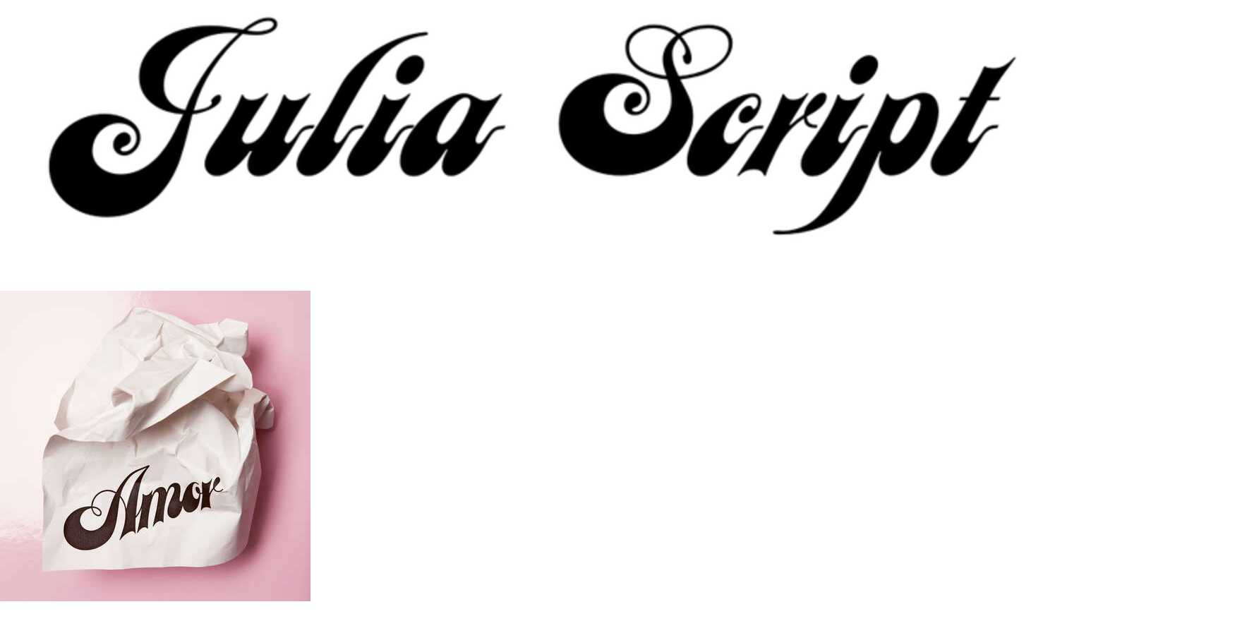 Julia Script in use - Fonts In Use
