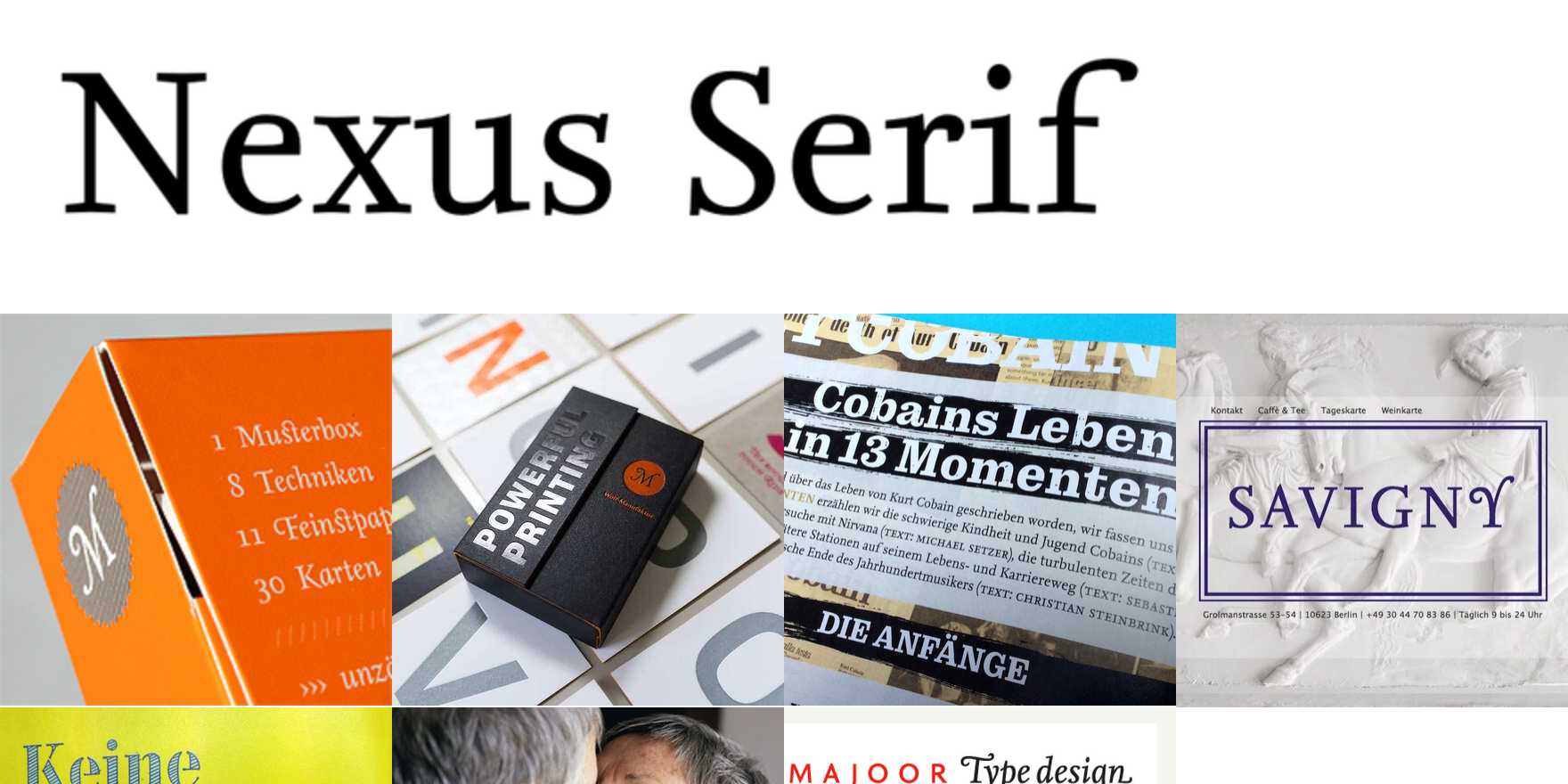 Nexus Serif in use - Fonts In Use